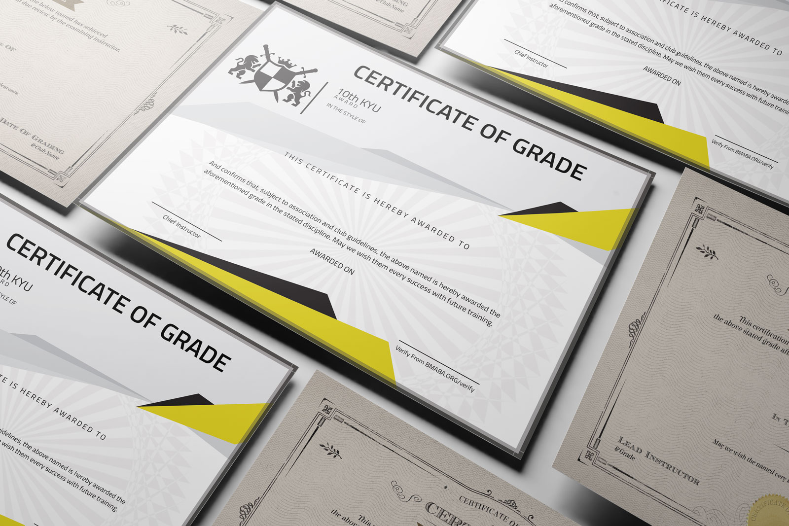 Martial Arts Grading Certificates & Design - British Martial Arts ...